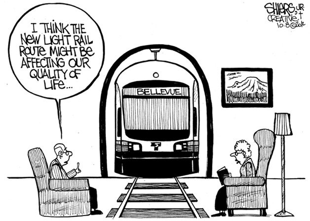 NewNew Light Rail route | Cartoon | Bothell-Kenmore Reporter