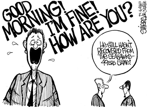 Good morning! I'm fine! How are you? | Cartoon | Bothell-Kenmore Reporter