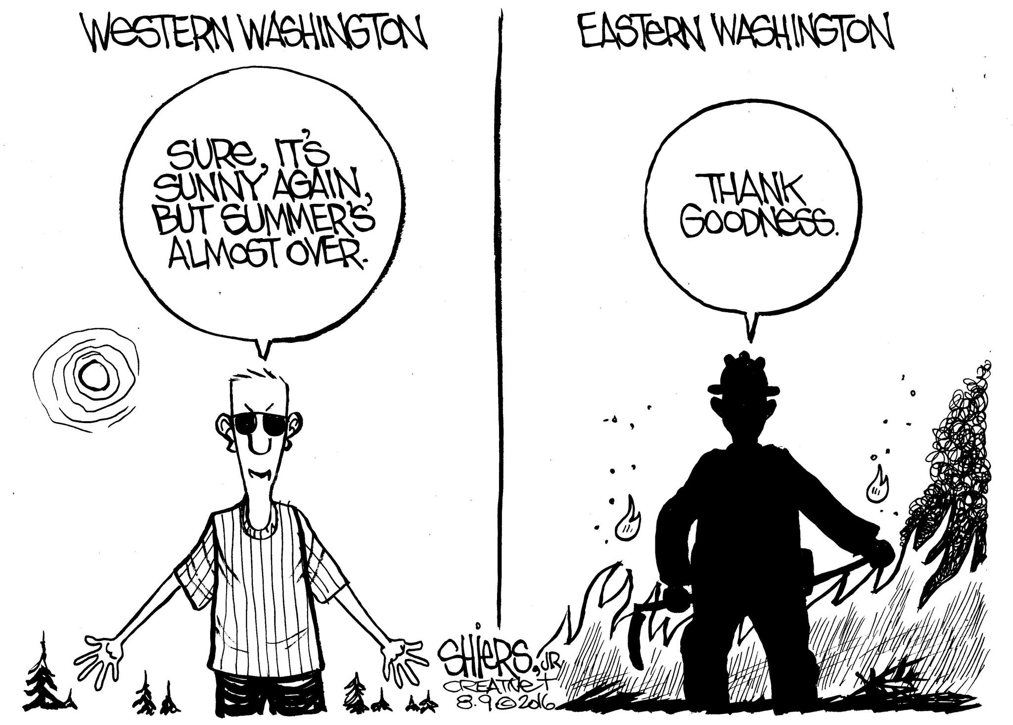 Summer is almost over - thank goodness | Cartoon | Bothell-Kenmore Reporter