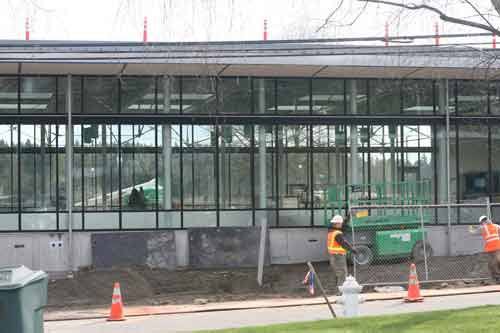 Kenmore Library construction moving along, and it’s drawing mixed ...