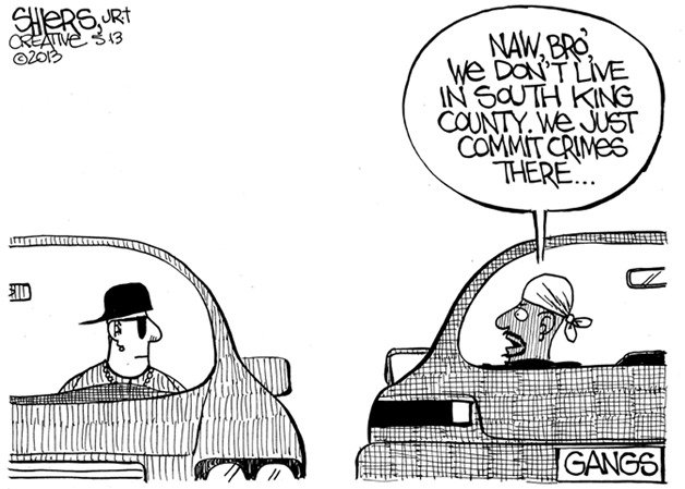 We don't live in south King County | Cartoon - Bothell-Kenmore Reporter
