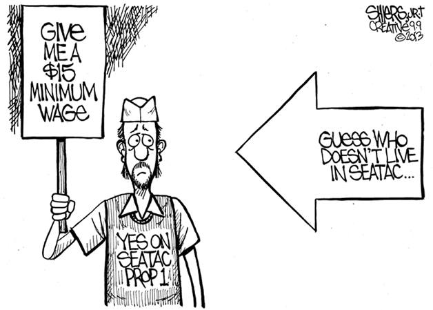 Guess who doesn't live in SeaTac | Cartoon - Bothell-Kenmore Reporter