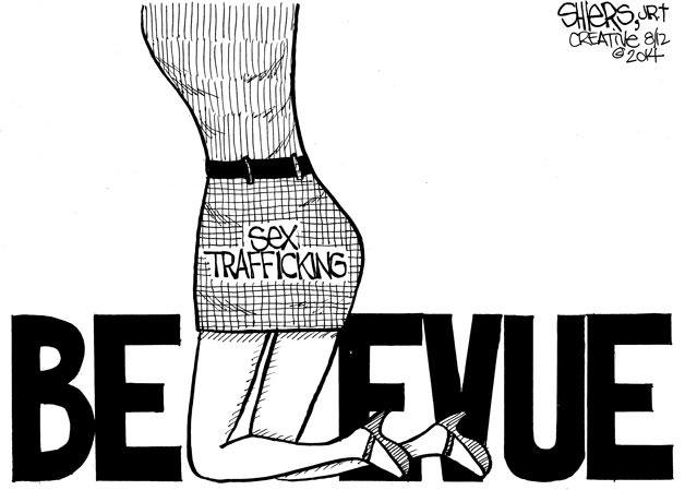 Sex trafficking, believe | Cartoon - Bothell-Kenmore Reporter