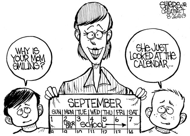Why is your mom smiling | Cartoon | Bothell-Kenmore Reporter