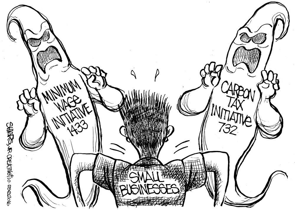 Small business and state initiatives | Cartoon - Bothell-Kenmore Reporter