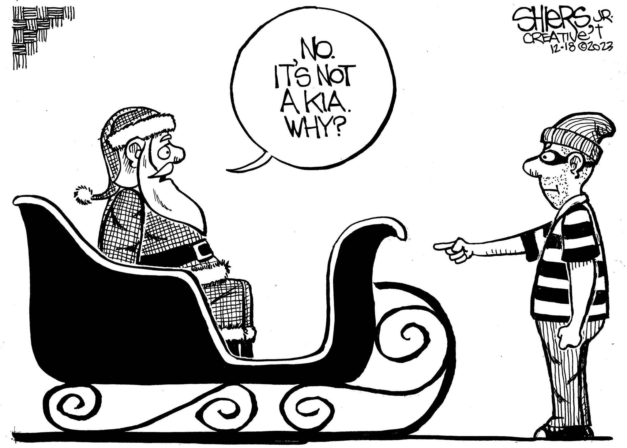 Santa doesn’t drive a Kia | Cartoon | Bothell-Kenmore Reporter